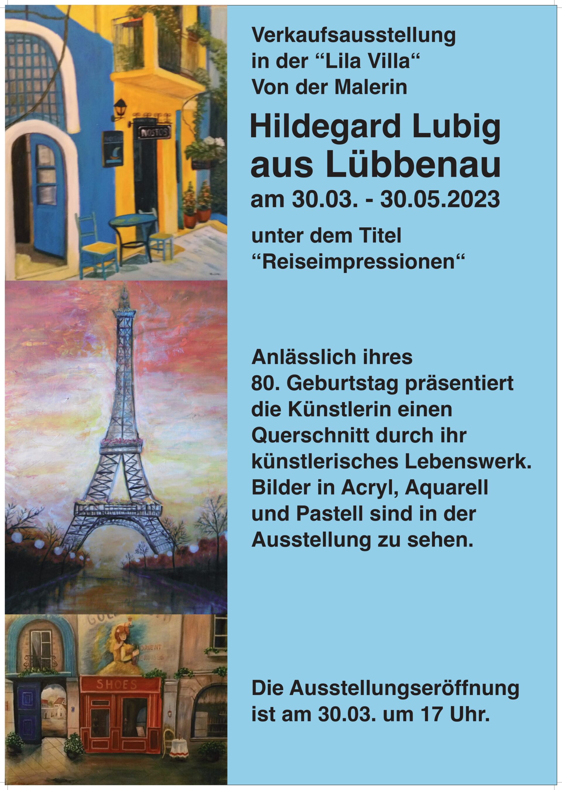 Ausstellungseröffnung - Hildegard Lubig | Frauenzentrum Cottbus e.V.